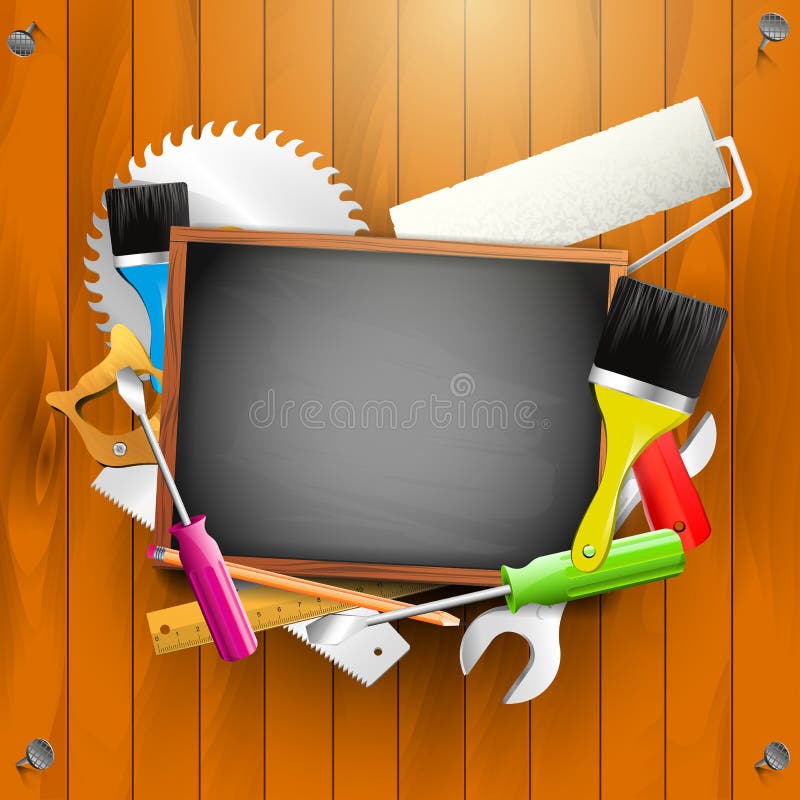 Carpentry background stock illustration. Illustration of carpenter ...