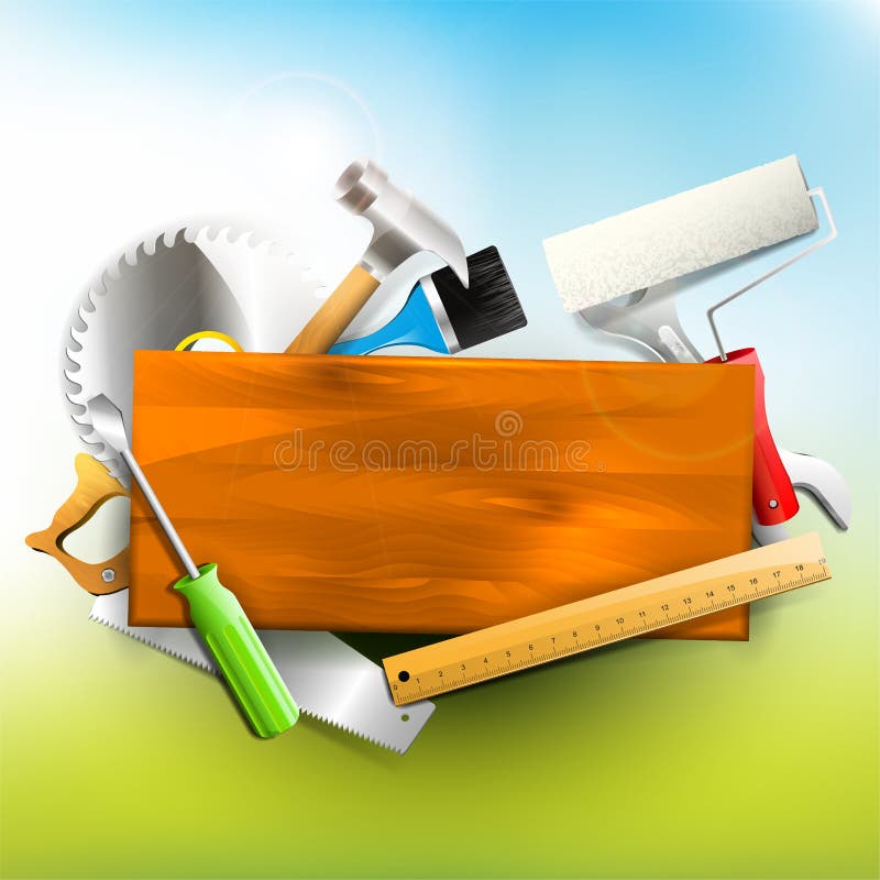 Carpentry background stock illustration. Illustration of carpenter ...