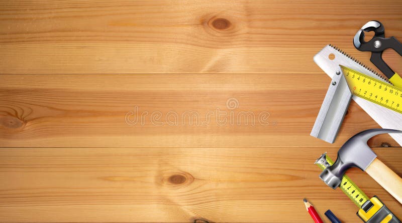 Carpentry, Background. Tools of Joinery Craft or Wood Processing ...