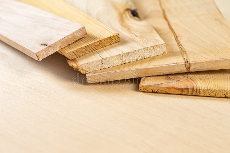 Carpentry Concepts. Heap Batch of Parts of Assorted Wood Types ...