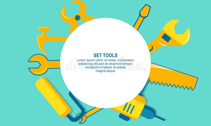 Carpentry Construction and House Renovation Tools Realistic Composition ...