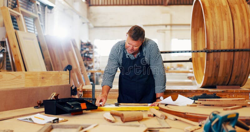 Carpentry Industry Planning Man Workshop Manufacturing Production ...