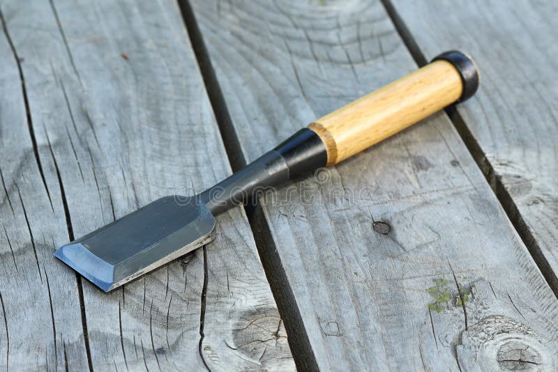 Carpentry manual chisel stock photo. Image of occupation - 94865366