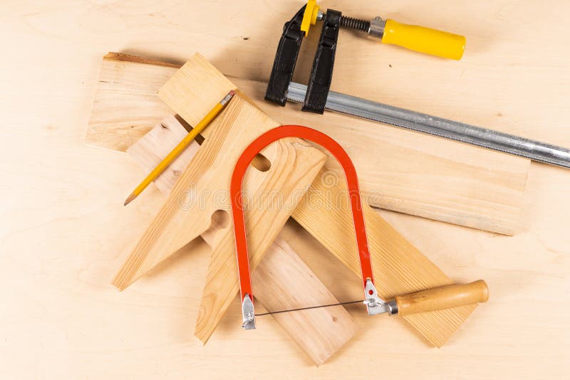 Carpentry Profession Ideas. Variety of Separate Lineup of Assorted Work ...