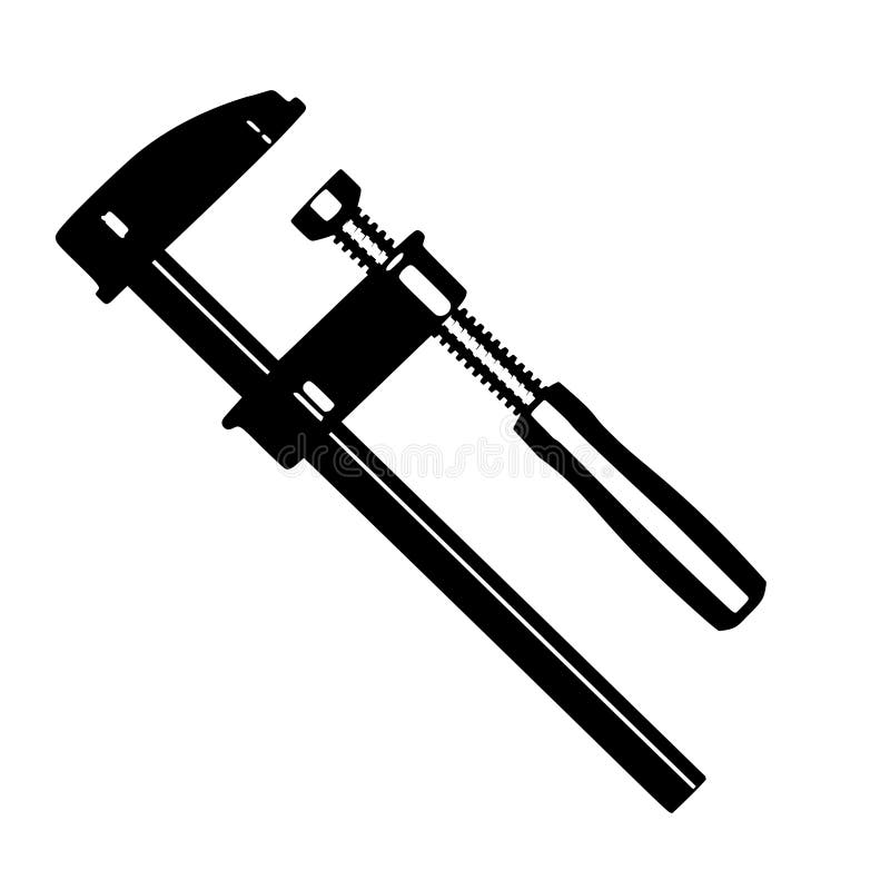 Carpentry Clamp Vector Illustration Stock Vector - Illustration of ...