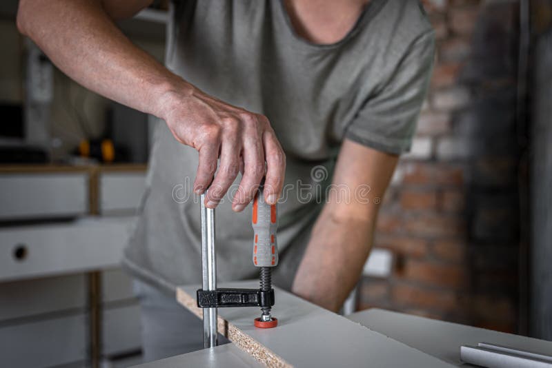 Carpentry Tool, Carpentry Clamp, Construction or Carpentry Concept ...