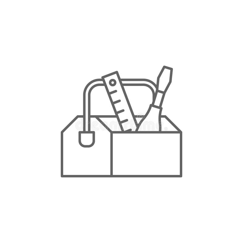 Carpentry Toolbox Cartoon Vector Illustration Stock Illustration ...