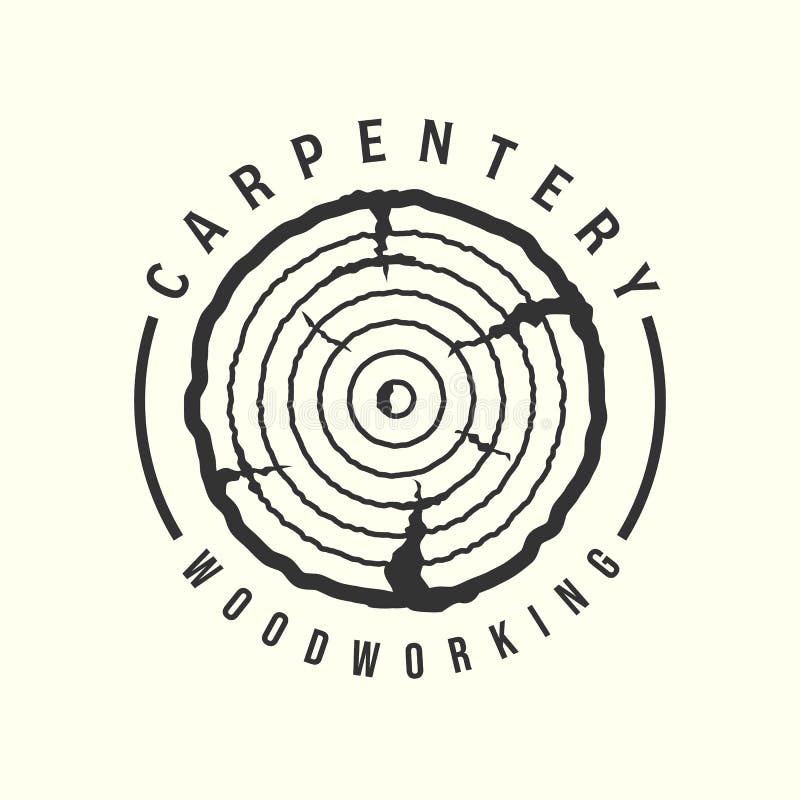 Carpentry Vintage Logo Vector Template Illustration Design. Woodwork or ...