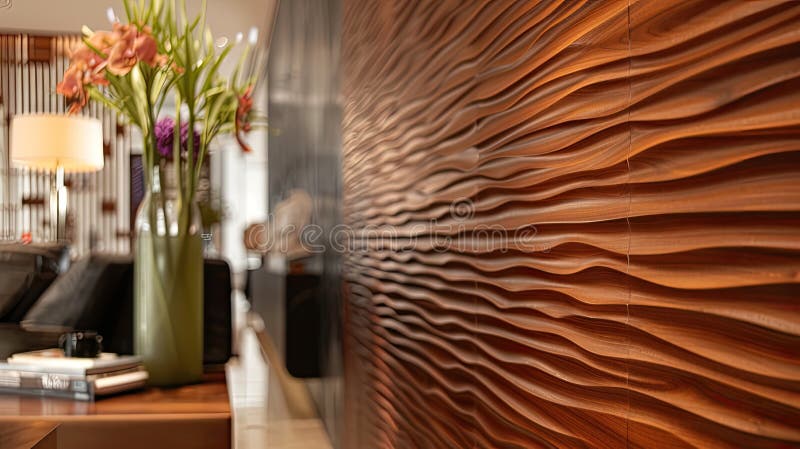 A Carpentry Wall Surface Structure Design, Enhanced by a Glossy Finish ...
