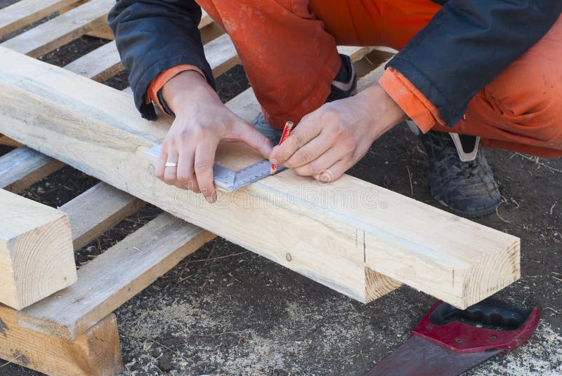 Carpentry work stock image. Image of precision, adult - 60736319