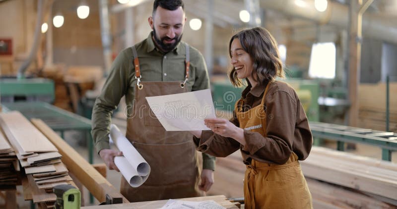 Woodwork Craft Diy Joinery Workman Painting Wood Stock Video - Video of ...