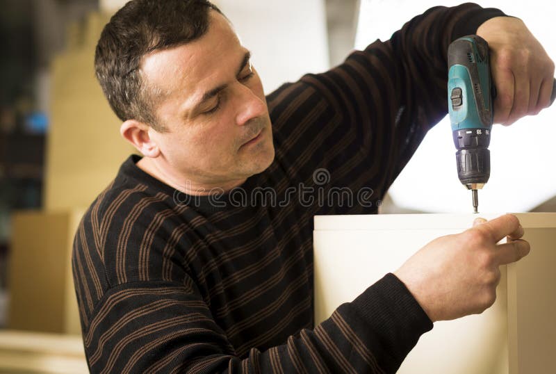 Carpentry workshop routine stock photo. Image of handsome - 88560450