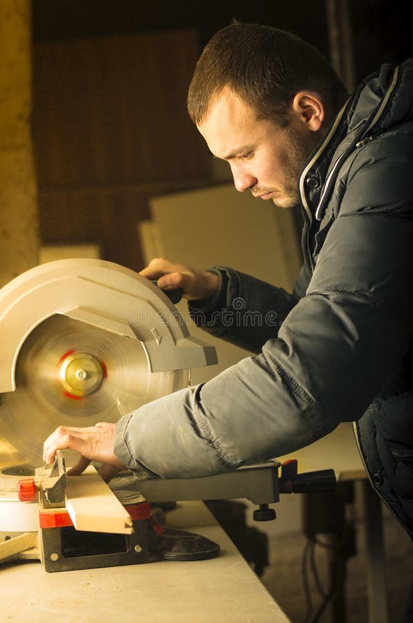 Carpentry workshop routine stock image. Image of adult - 88560533