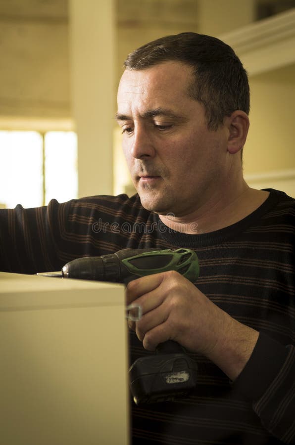 Carpentry workshop routine stock photo. Image of hair - 88561102