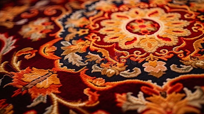 The Carpet, As an Art, in the Emphasized Macro Raising Stock ...