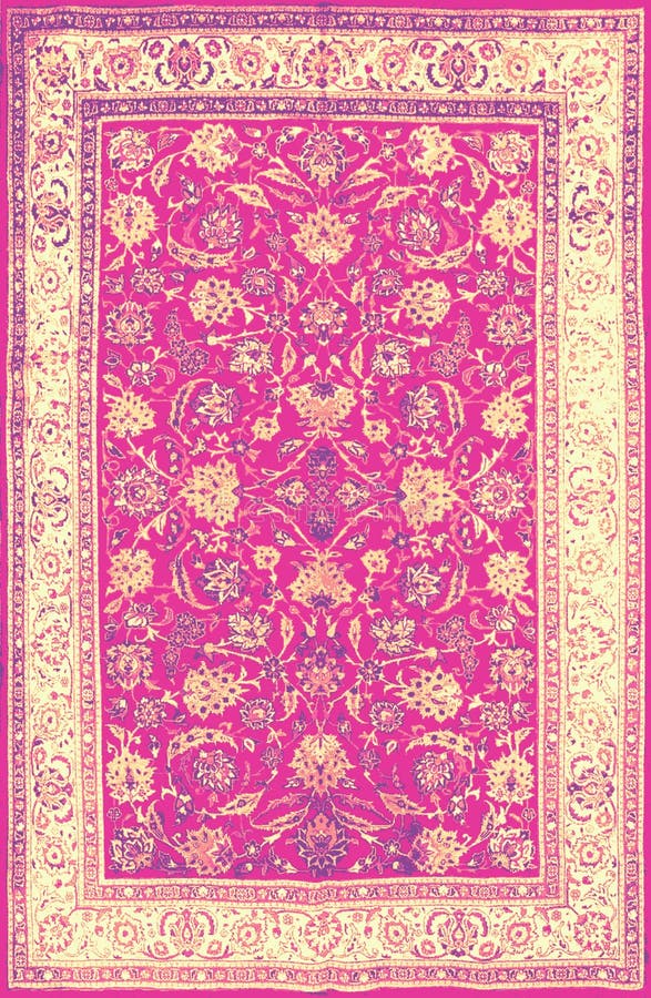 Carpet and Bathmat Boho Style Ethnic Design Pattern with Distressed ...