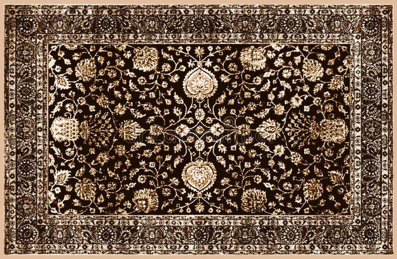 Carpet and Bathmat Boho Style Ethnic Design Pattern with Distressed ...