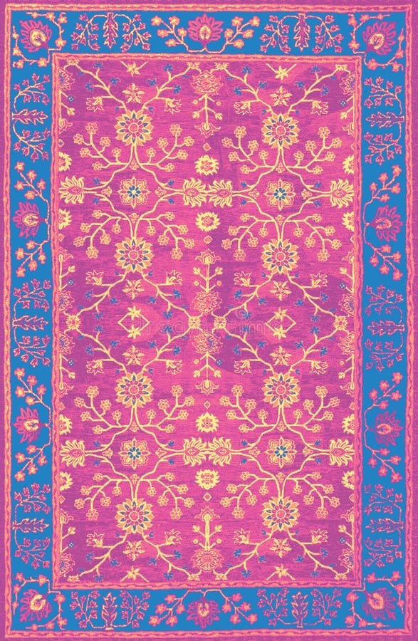 Carpet and Bathmat Boho Style Ethnic Design Pattern with Distressed ...