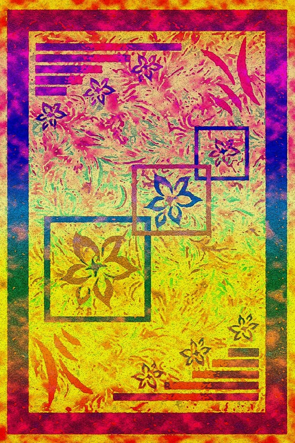 Carpet Bathmat and Rug Boho Style Ethnic Design Pattern with Distressed ...