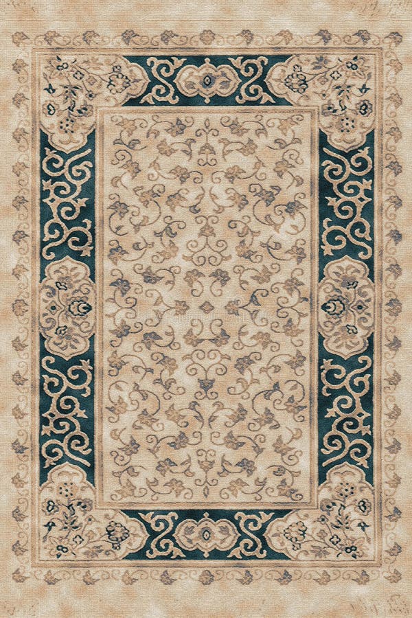 Carpet Bathmat and Rug Boho Style Ethnic Design Pattern with Distressed ...