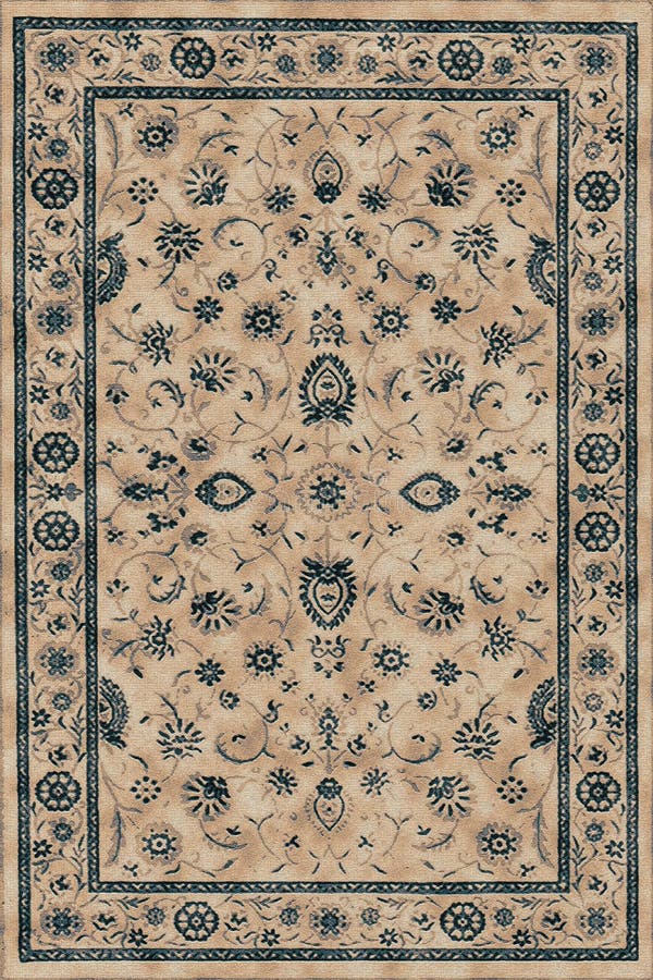 Carpet Bathmat and Rug Boho Style Ethnic Design Pattern with Distressed ...