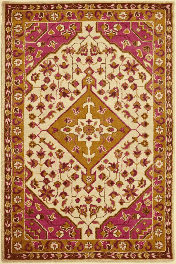 Carpet Bathmat and Rug Boho Style Ethnic Design Pattern with Distressed ...