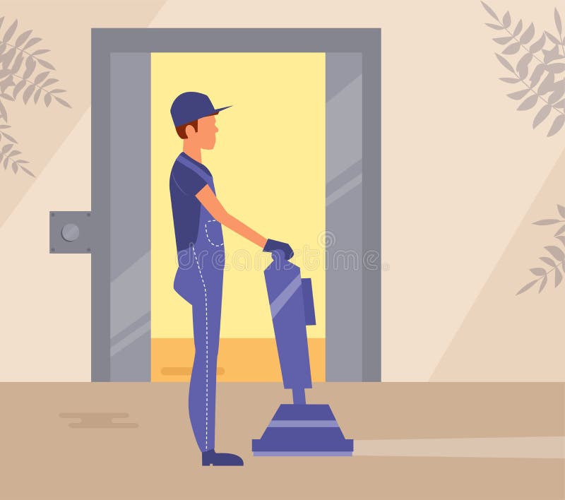 Carpet Cleaning Vector. Cartoon. Isolated Art Work Stock Vector ...