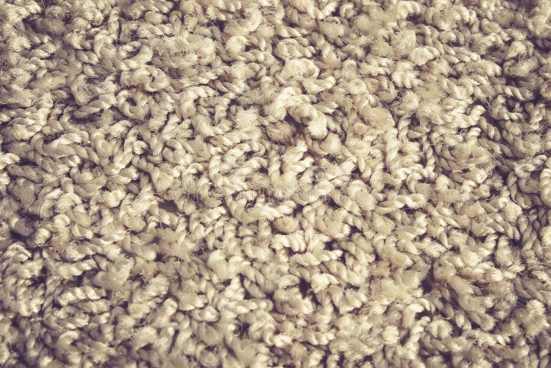 Carpet Fibers Close Up. Brown Carpet Texture, Top View. Stock Image ...