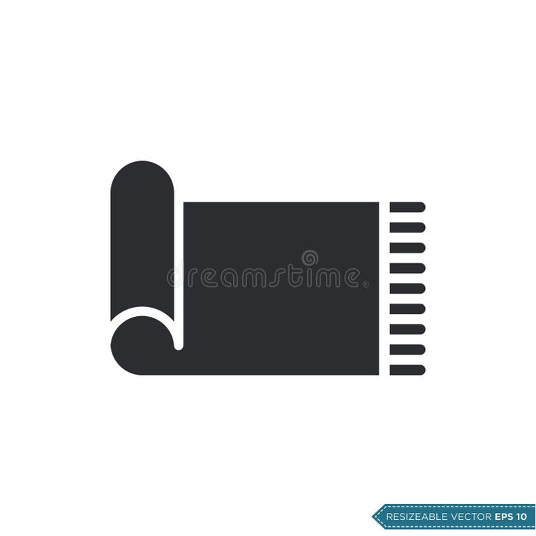 Black Color Carpet Icon Vector Template Illustration Design Stock ...