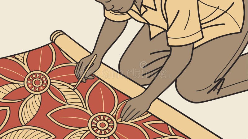 Carpet Laying Process: Home Improvement, Craft, Interior Vector Design ...