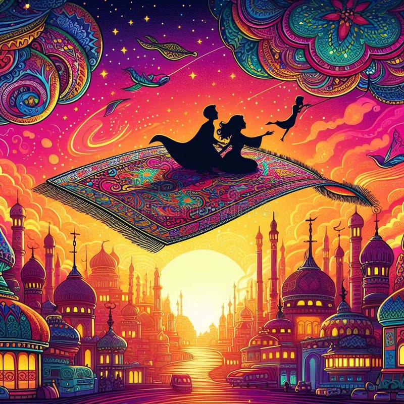 Carpet Plane. Illustration for Websites and Much More. Created Using ...