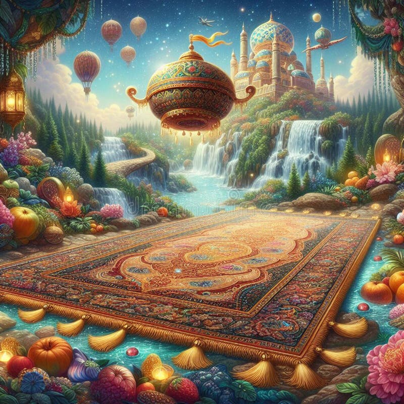 Carpet Plane. Illustration for Websites and Much More. Created Using ...