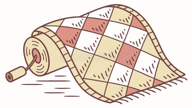 Carpet Roll, Home Decor and Interior Design Element Vector Design ...