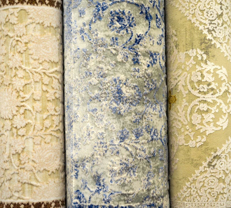Carpet Rug Patterns Texture Design .sale Display Stock Photo - Image of ...