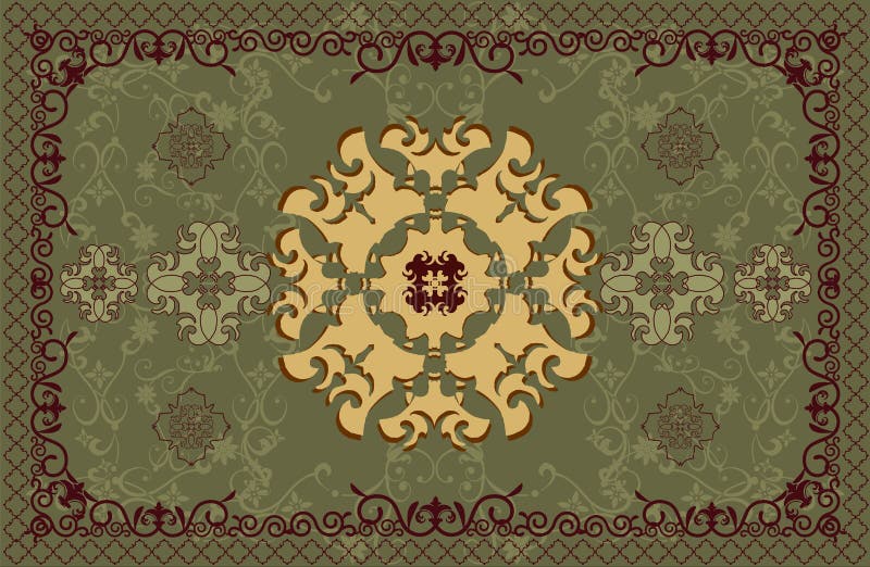 Vector carpet stock vector. Illustration of material, background - 9469085