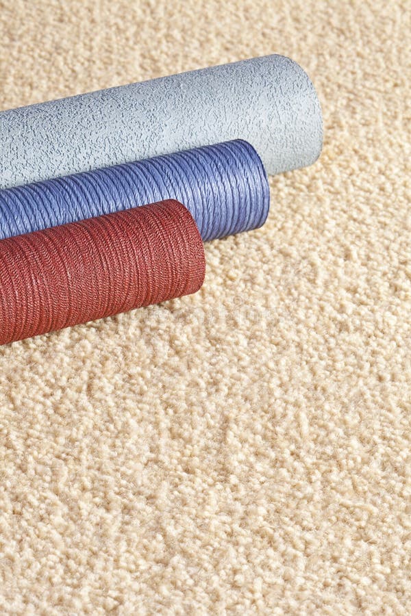 Carpet and Wallpaper Samples and Copy Space Stock Image - Image of ...