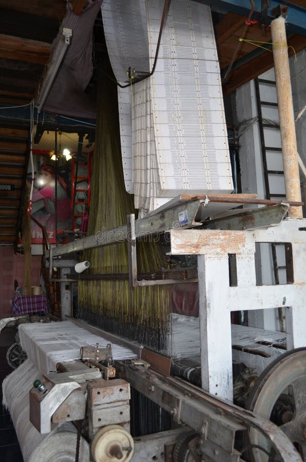 Carpet Weaving Loom, Turkey Stock Photo - Image of mechanized, loom ...