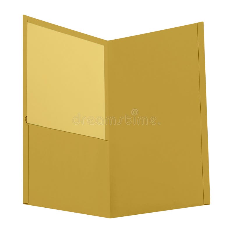 Carpeta Amarilla Aislada En Blanco Imagen de archivo - Imagen de datos ...