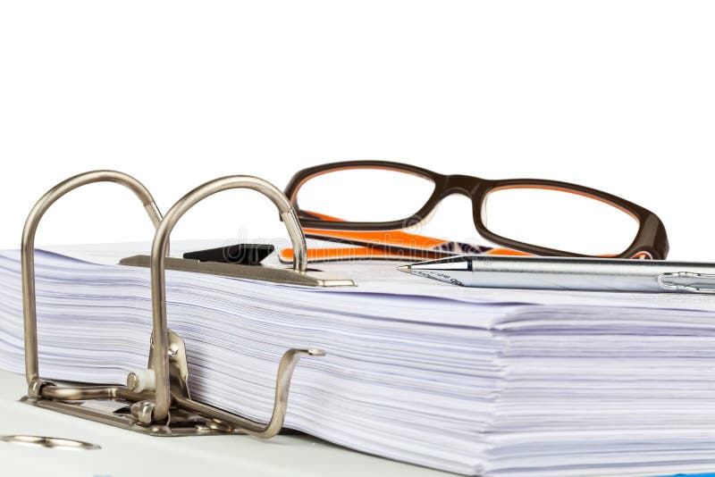 Carpeta De Archivos Con Los Documentos Y Los Documentos Foto de archivo ...