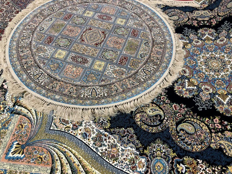 Carpets Woven by Hand with Colorful Patterns of Beautiful Hard Work and ...