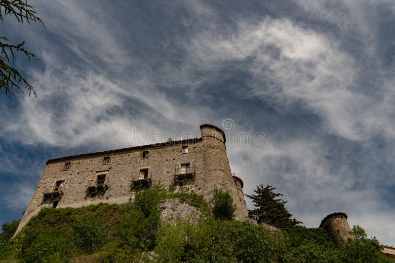 Carpinone, Molise, Isernia. the Medieval Castle Stock Photo - Image of ...