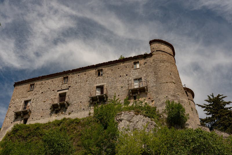 Carpinone, Molise, Isernia. the Medieval Castle Stock Image - Image of ...