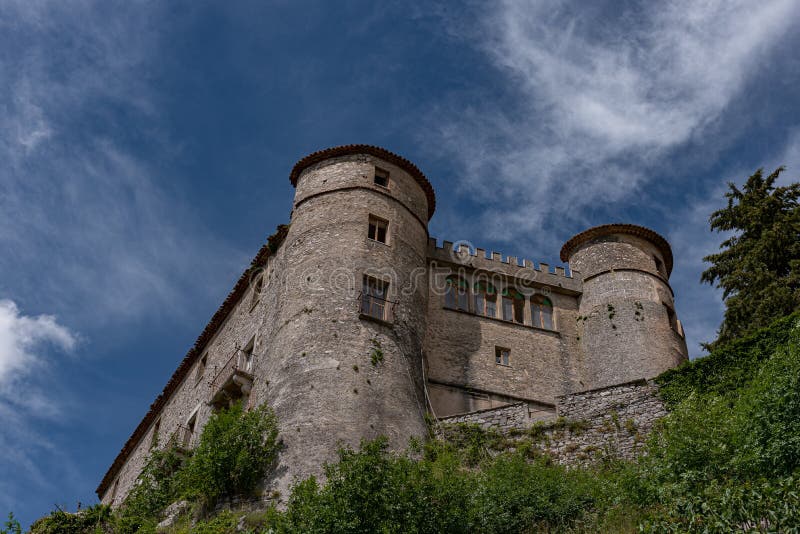 Carpinone, Molise, Isernia. the Medieval Castle Stock Photo - Image of ...
