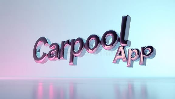 Carpool App Typography with a Modern Aesthetic in a Minimalistic ...