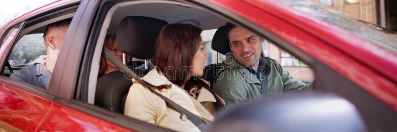 Carpool Ride Sharing. African People Stock Image - Image of look ...