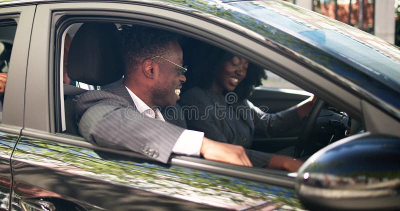 Carpool Ride Sharing. African People Stock Image - Image of drive ...