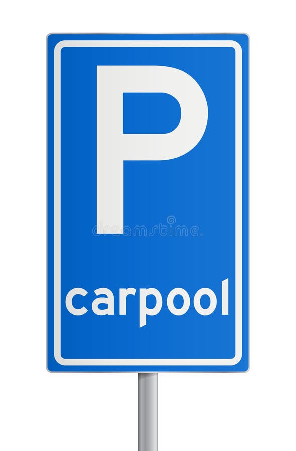 Carpool roadsign stock vector. Illustration of vector - 26948564