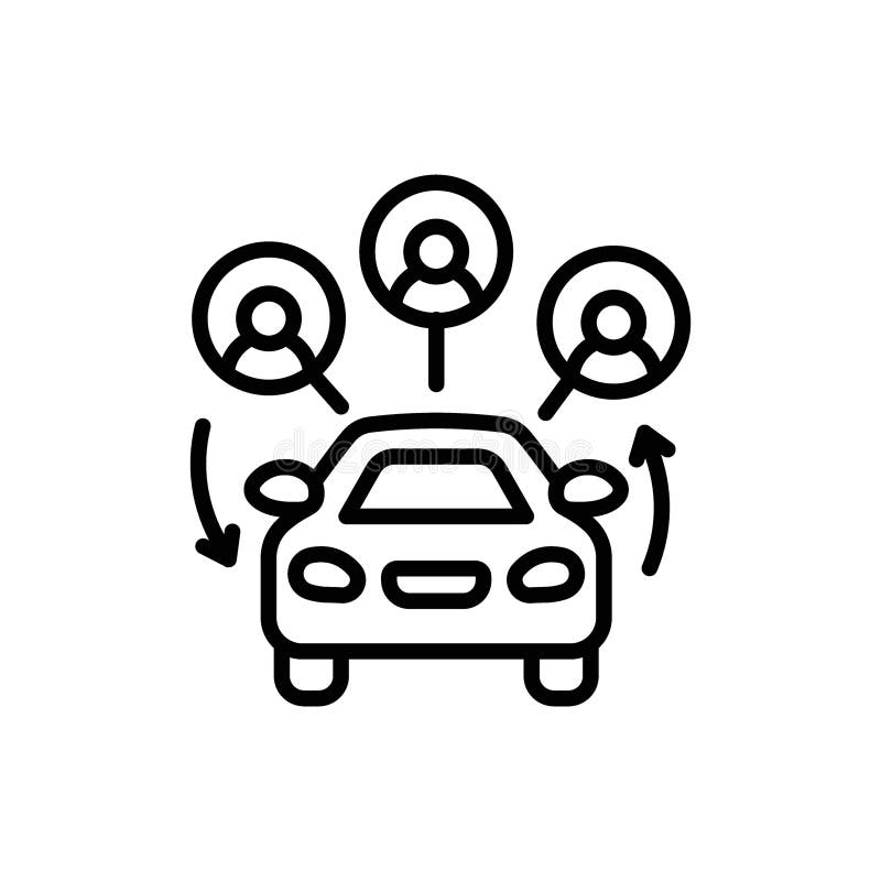 Carpool share icon stock vector. Illustration of concept - 330179280