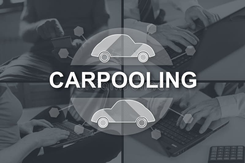 Concept of carpooling stock image. Image of application - 159001149