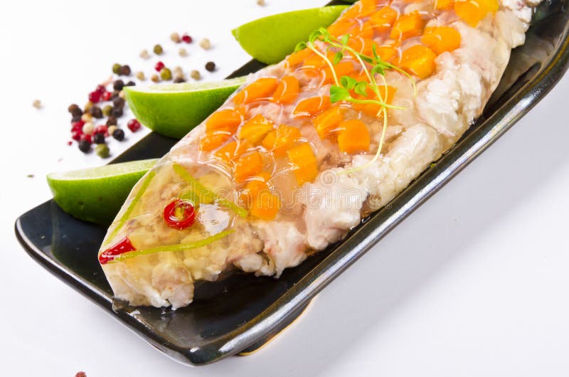 Carps in aspic stock photo. Image of diet, poland, carp - 22600808